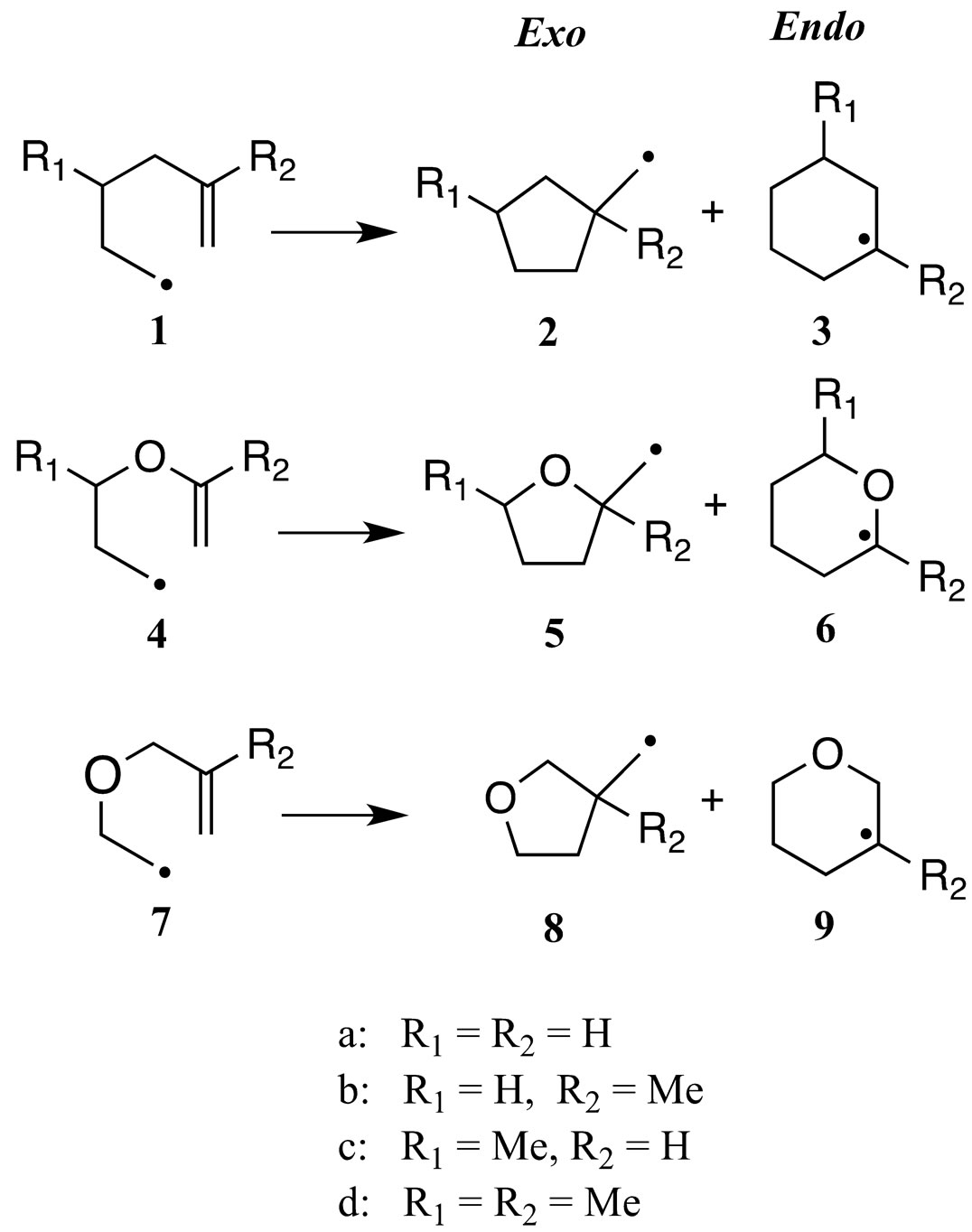 Computational Study of the Cyclization of 5-Hexenyl, 3-Oxa-5-Hexenyl ...