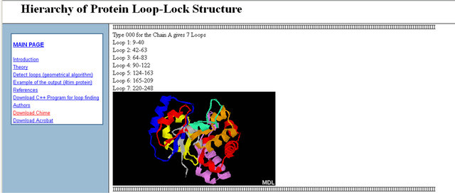Hierarchy of Protein Loop-Lock Structures: A New Server for the ...