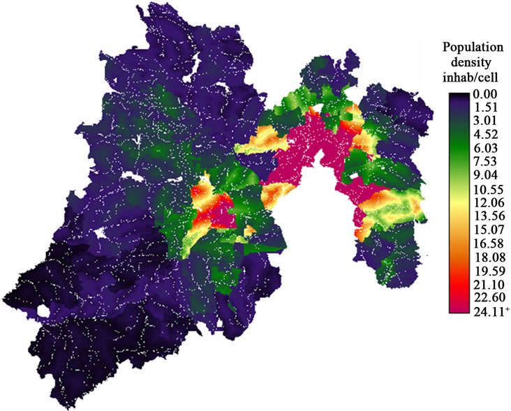 Using a GIS Tool to Map the Spatial Distribution ofPopulation for 2010 ...