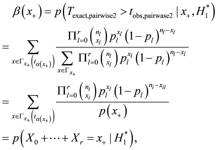 Pairwise comparisons in the analysis of carcinogenicity data