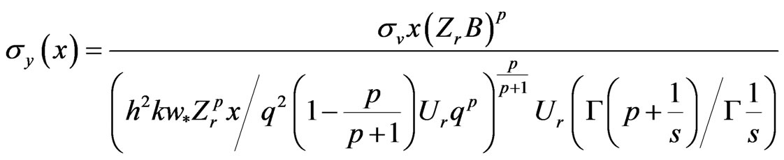 Derivation the Schemes of Lateral and Vertical Dispersion Parameters ...