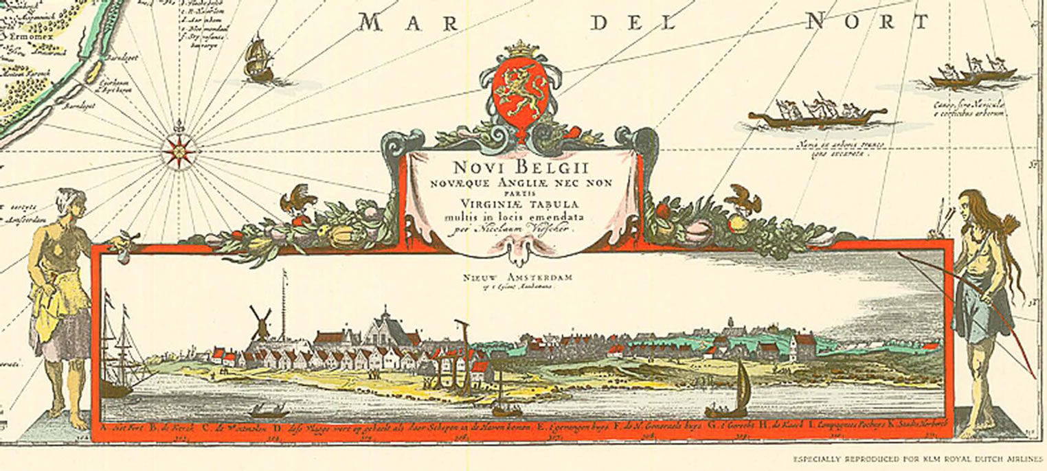 Map of Maryland and Virginia of 1660-1670 Created by Augustin Herrmann