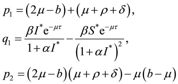 Analysis of a Delayed SIR Model with Exponential Birth and Saturated ...