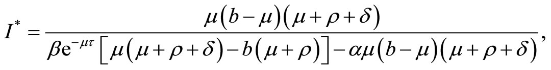 Analysis of a Delayed SIR Model with Exponential Birth and Saturated ...