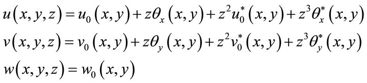 A New Rectangular Finite Element Formulation Based On Higher Order Displacement Theory For Thick