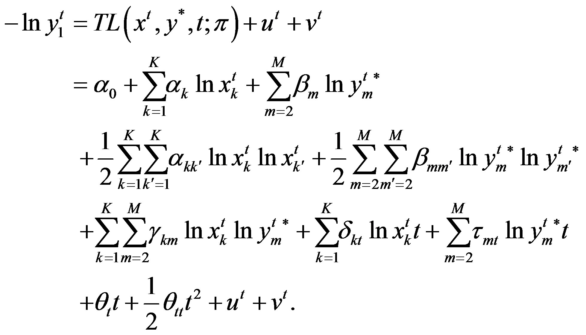Parametric Decomposition Of The Malmquist Index In Output Oriented Distance Function 9161