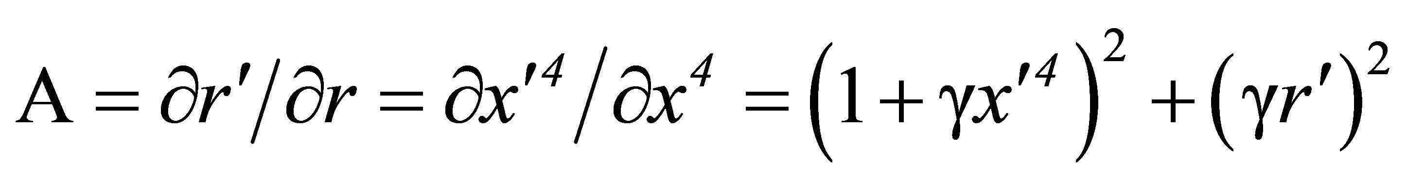 On the Metric of Space-Time