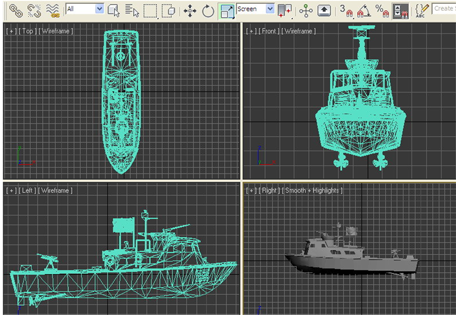 Calculate Thermal Infrared Intensity of the Hull’s Military Ship