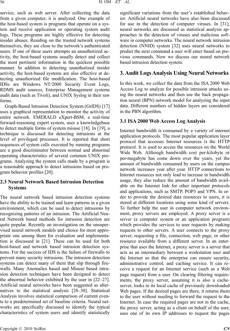 Designing Intrusion Detection System for Web Documents Using Neural Network