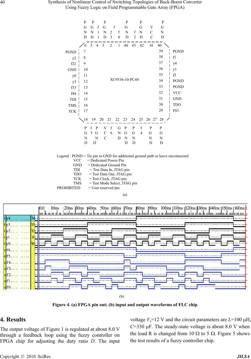 Synthesis Of Nonlinear Control Of Switching Topologies Of Buck Boost Converter Using Fuzzy Logic