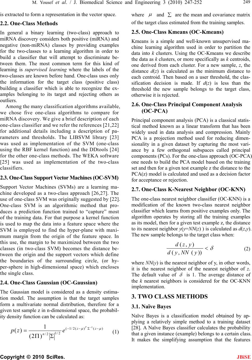A comparison study between one-class and two-class machine learning for ...