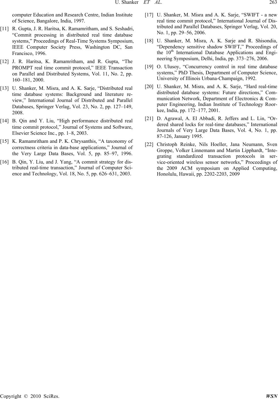 ACTIVE-A Real Time Commit Protocol