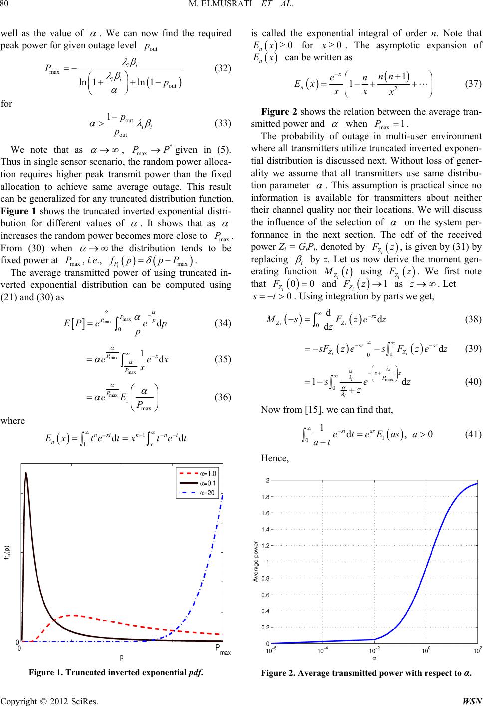 Framework for Random Power Allocation of Wireless Sensor Networks in Fading Channels