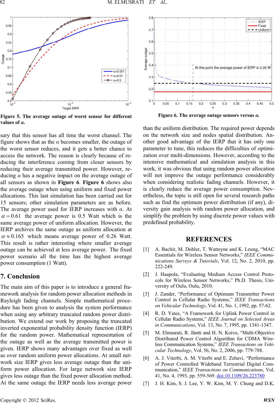 Framework for Random Power Allocation of Wireless Sensor Networks in Fading Channels