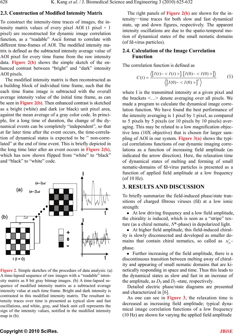 Mesoscopic relaxation time of dynamic image correlation spectroscopy