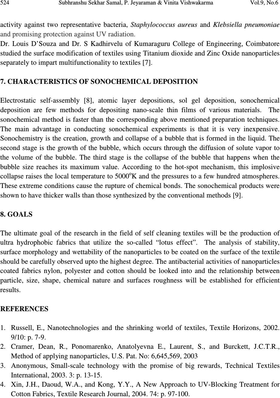 Sonochemical Coating of Ag-TiO 2 Nanoparticles on Textile Fabrics for ...