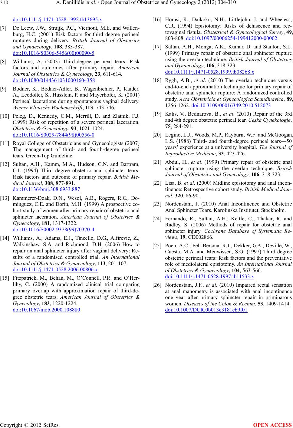 Third Degree Perineal Lacerations How Why And When A Review Analysis