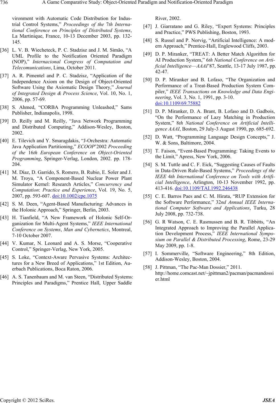 A Game Comparative Study: Object-Oriented Paradigm and Notification-Oriented Paradigm