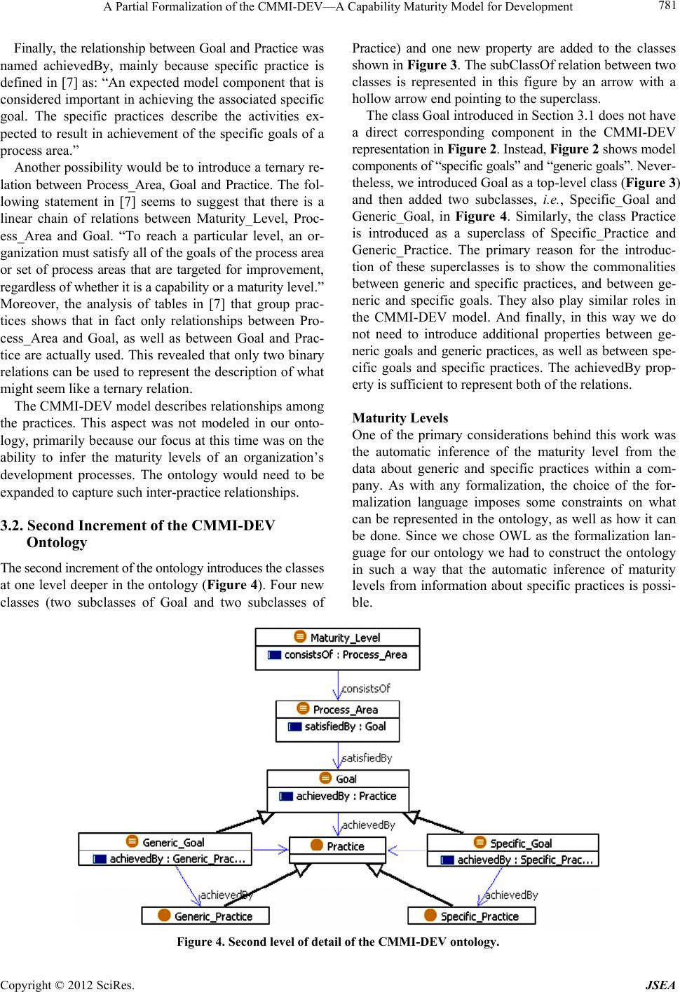 A Partial Formalization of the CMMI-DEV—A Capability Maturity Model for ...