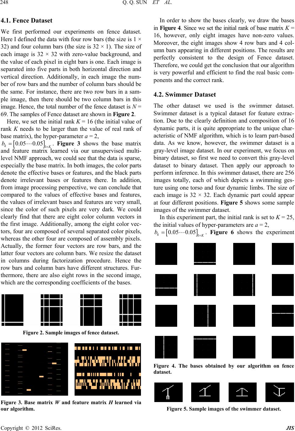 Unsupervised Multi-Level Non-Negative Matrix Factorization Model: Binary Data Case