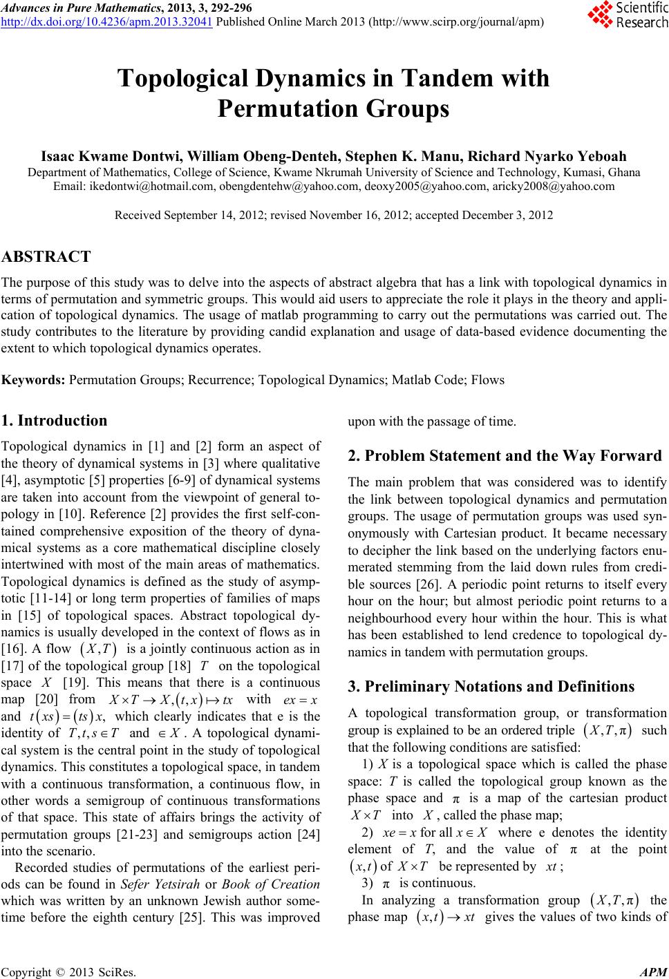 Topological Dynamics in Tandem with Permutation Groups