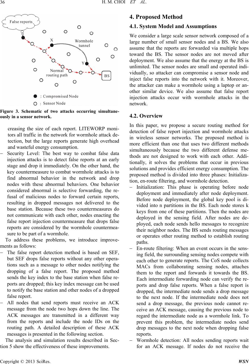 A Secure Routing Method For Detecting False Reports And Wormhole Attacks In Wireless Sensor Networks