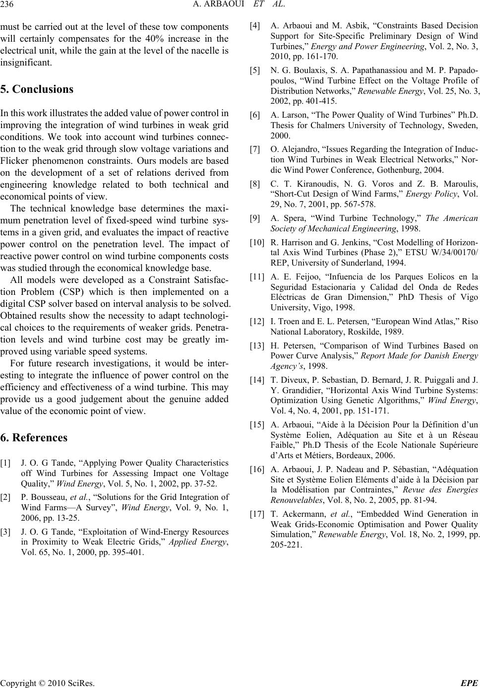 Added Value Of Power Control In Improving The Integration Of Wind 