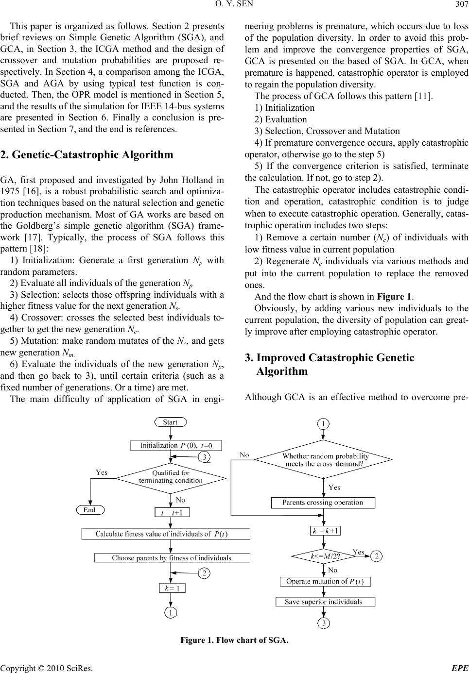 An Improved Catastrophic Genetic Algorithm and Its Application in Reactive Power Optimization