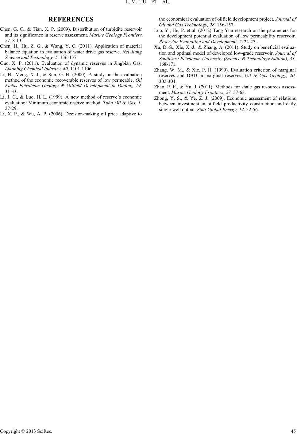Evaluation of Developed Low-Grade Reservoir by Cash Flow Economic ...
