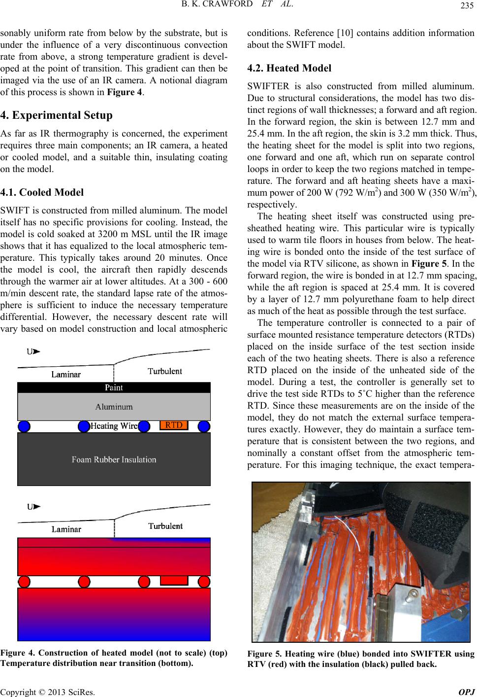 Laminar-Turbulent Boundary Layer Transition Imaging Using IR Thermography