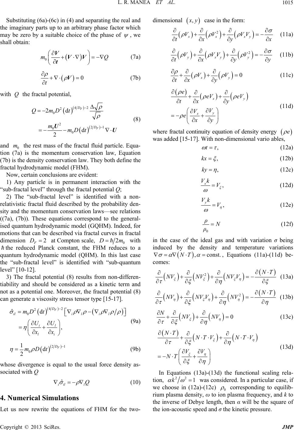 Dynamics Behaviors of a Laser Produced Plasma: Theoretical Approach