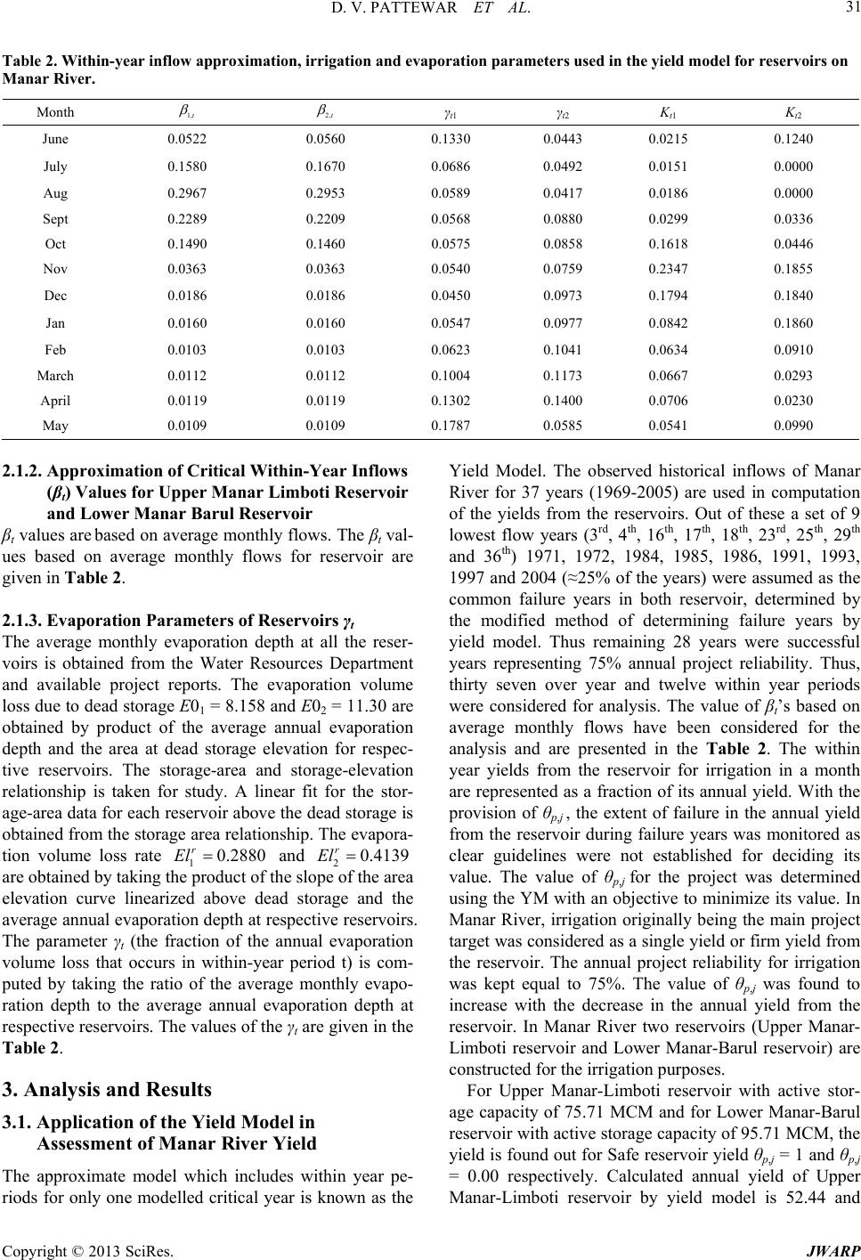 Yield Estimation for a Single Purpose Multi-Reservoir System Using LP Based Yield Model