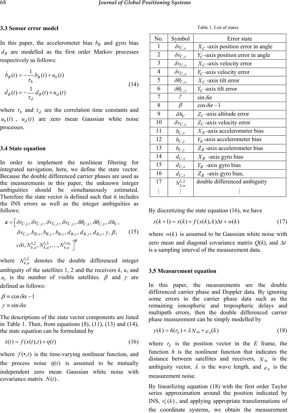Modified Gaussian Sum Filtering Methods For Insgps Integration 