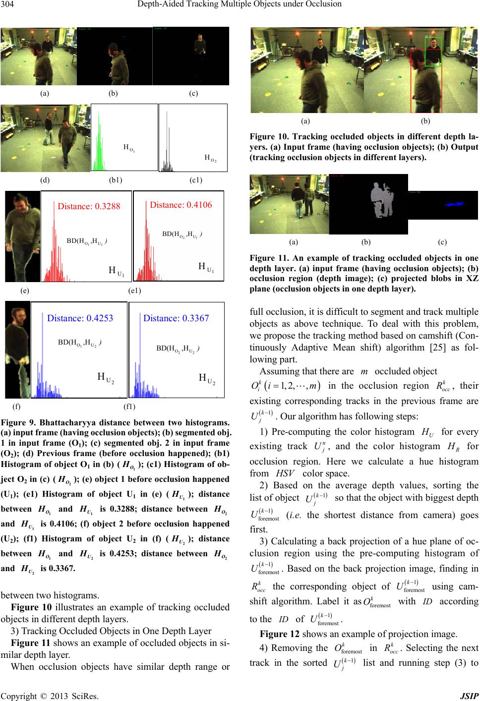 Depth-Aided Tracking Multiple Objects under Occlusion