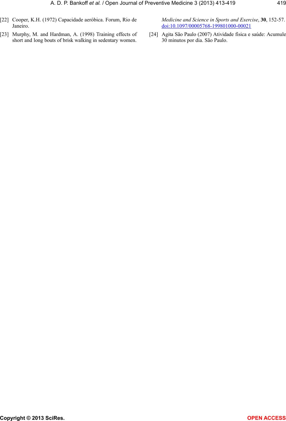 Study on little active and sedentary women: Comparison between ...