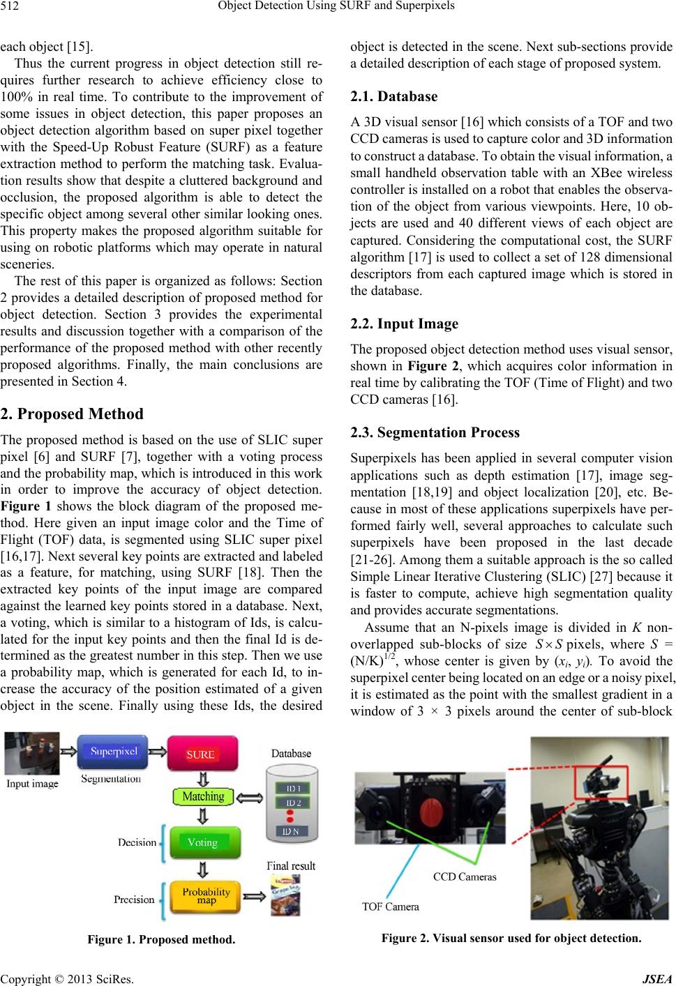 Object Detection Using SURF and Superpixels