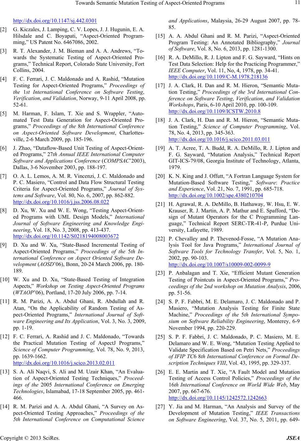 Towards Semantic Mutation Testing Of Aspect Oriented Programs