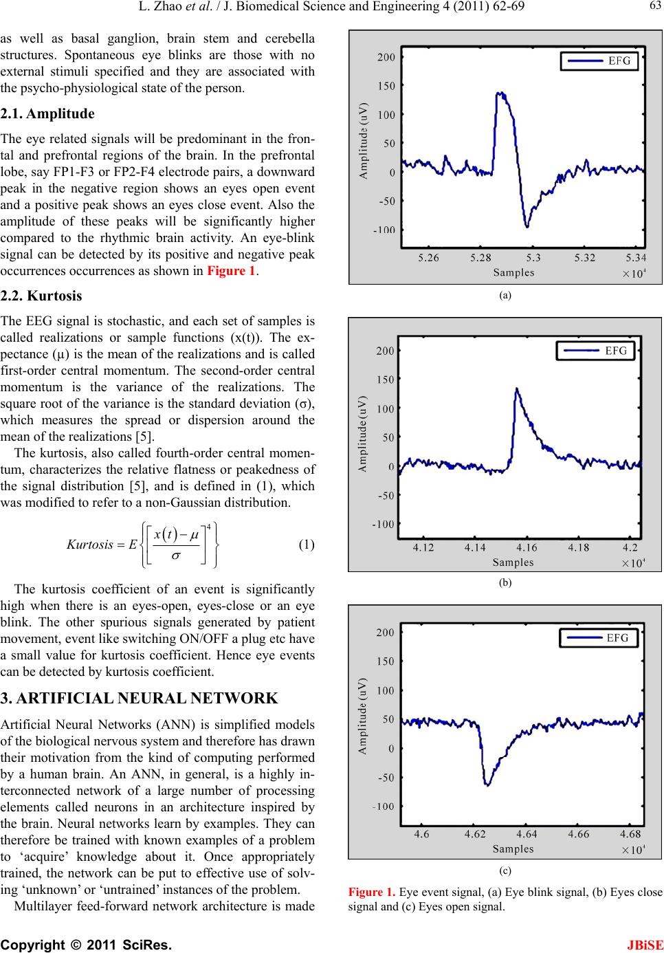 Comparison of SVM and ANN for classification of eye events in EEG