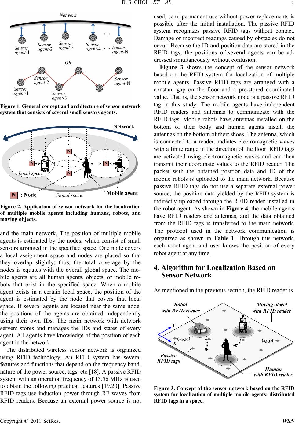 Distributed Sensor Network Based On Rfid System For Localization Of Multiple Mobile Agents