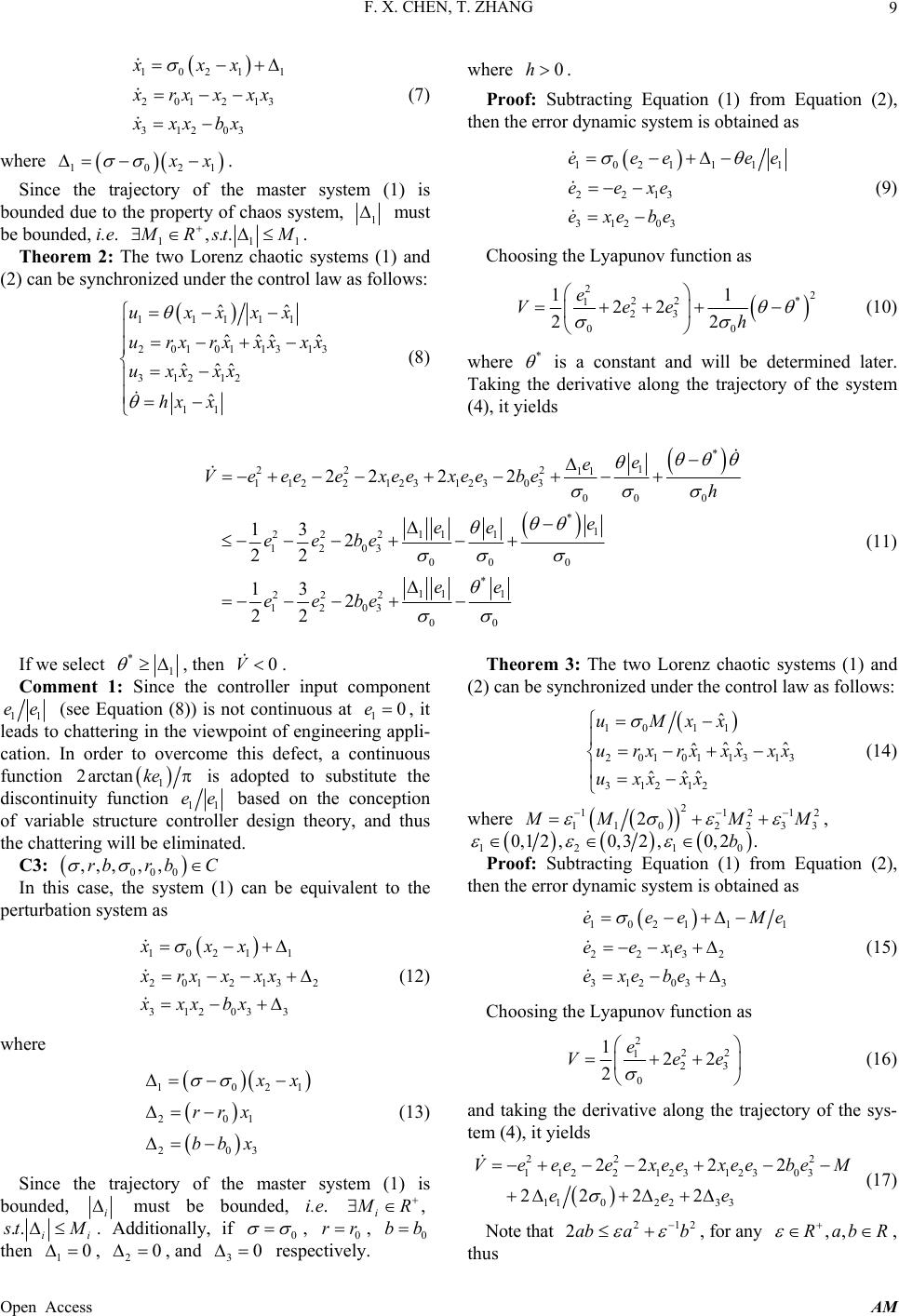 Chaos Synchronization of Uncertain Lorenz System via Single State Variable Feedback