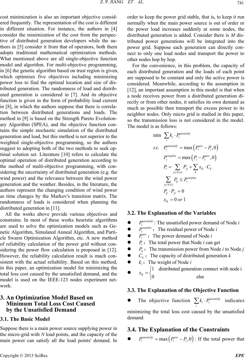 A New Placement Scheme of Distributed Generation in Power Grid