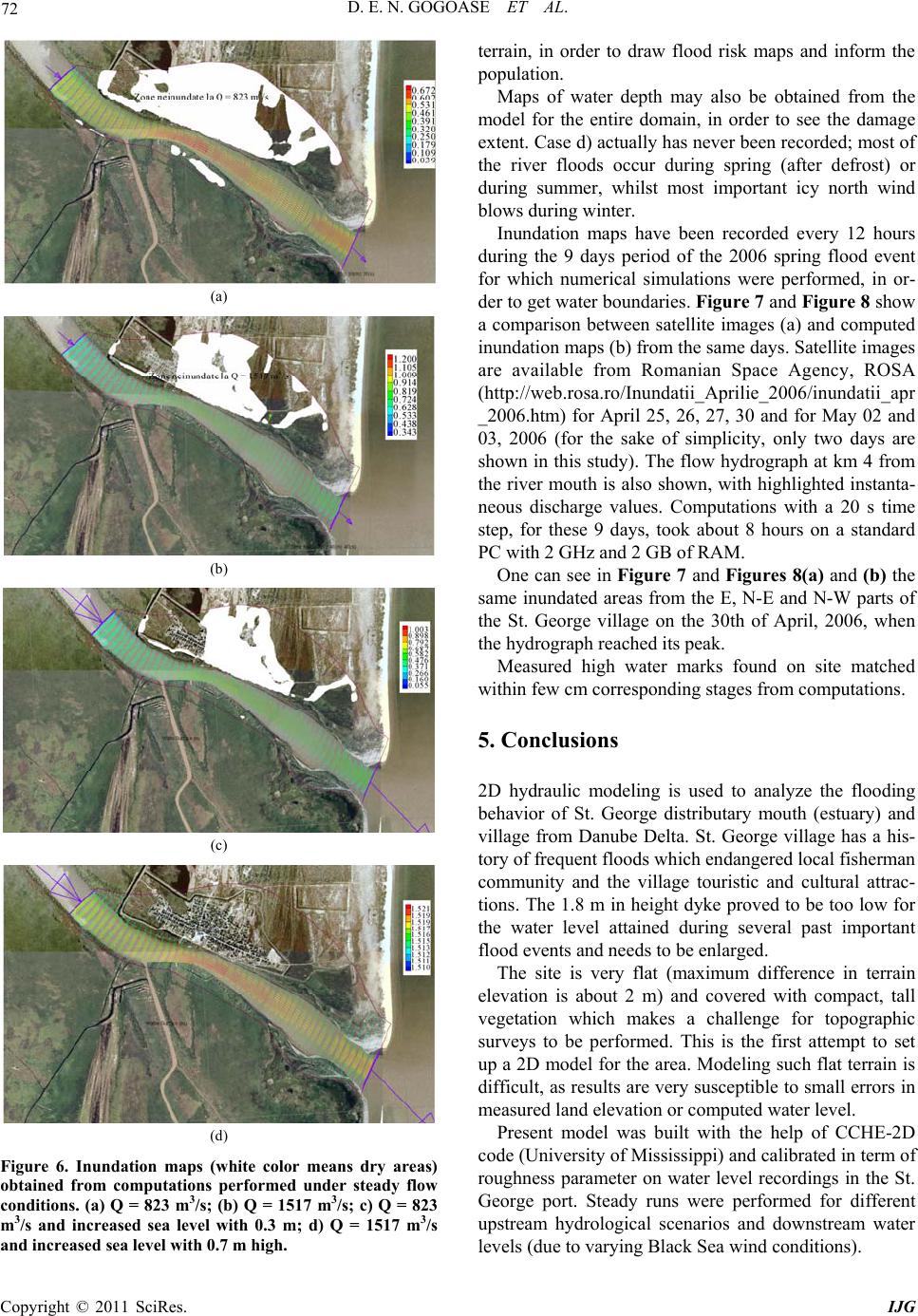 Inundation Maps for Extreme Flood Events at the Mouth of the Danube River
