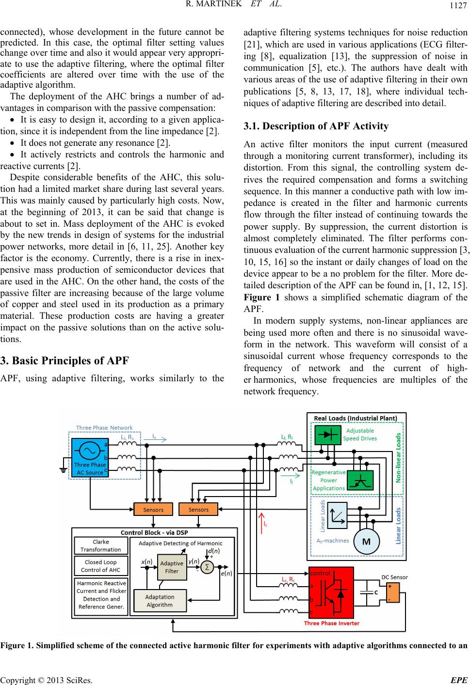 The Use Of Lms And Rls Adaptive Algorithms For An Adaptive Control Method Of Active Power Filter
