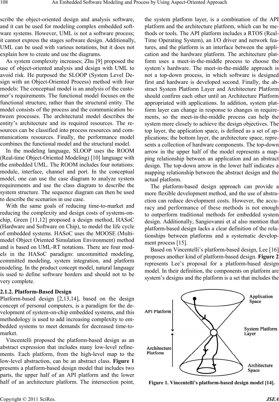 An Embedded Software Modeling and Process by Using Aspect-Oriented Approach