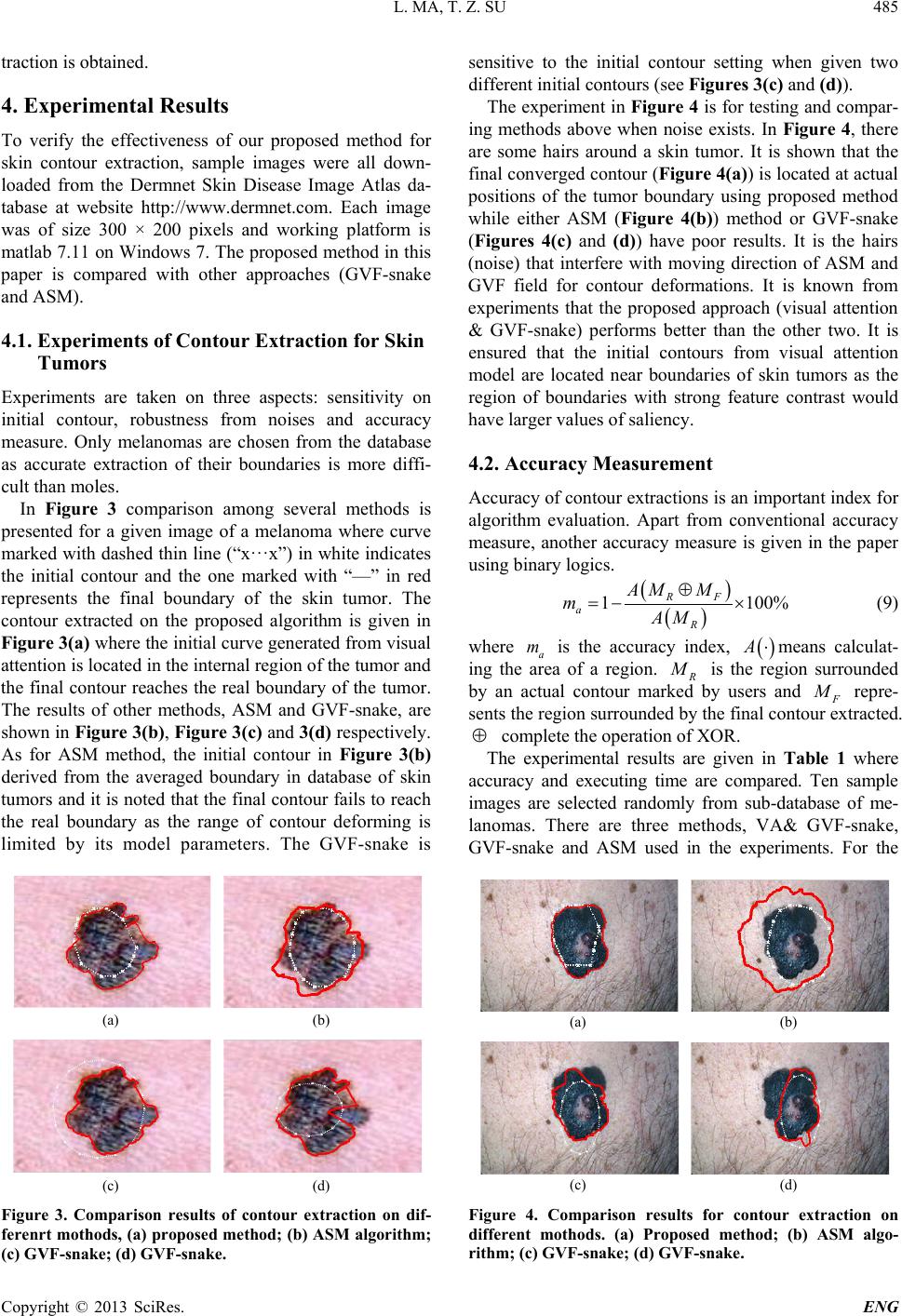 Contour Extraction of Skin Tumors Using Visual Attention and GVF-Snake ...
