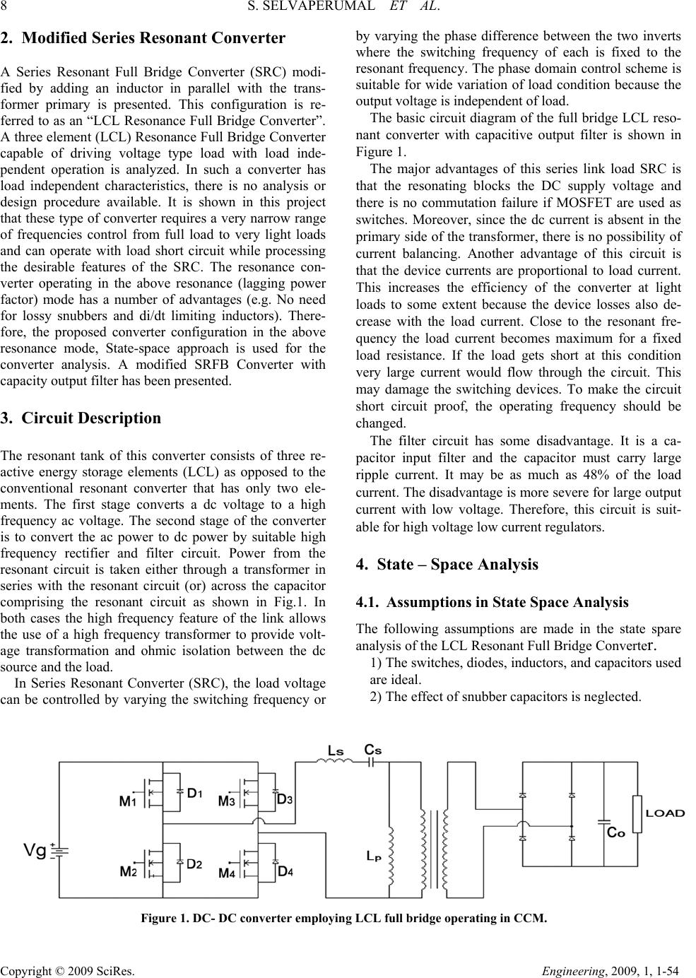 Embedded Control of LCL Resonant Converter Analysis, Design, Simulation and Experimental Results