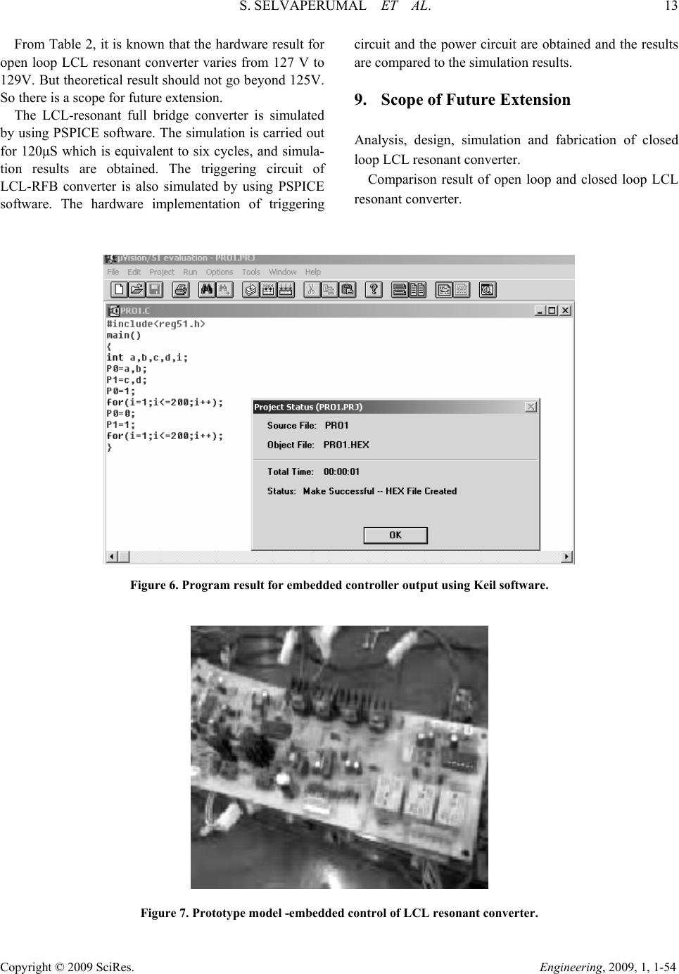 Embedded Control of LCL Resonant Converter Analysis, Design, Simulation and Experimental Results