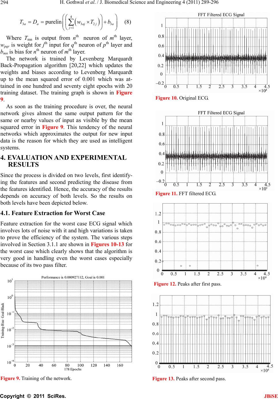 Cardiac arrhythmias detection in an ECG beat signal using fast fourier ...