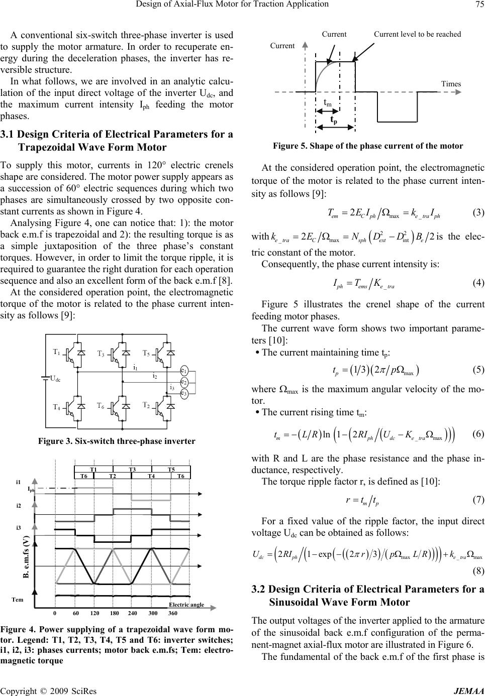 Design of Axial-Flux Motor for Traction Application