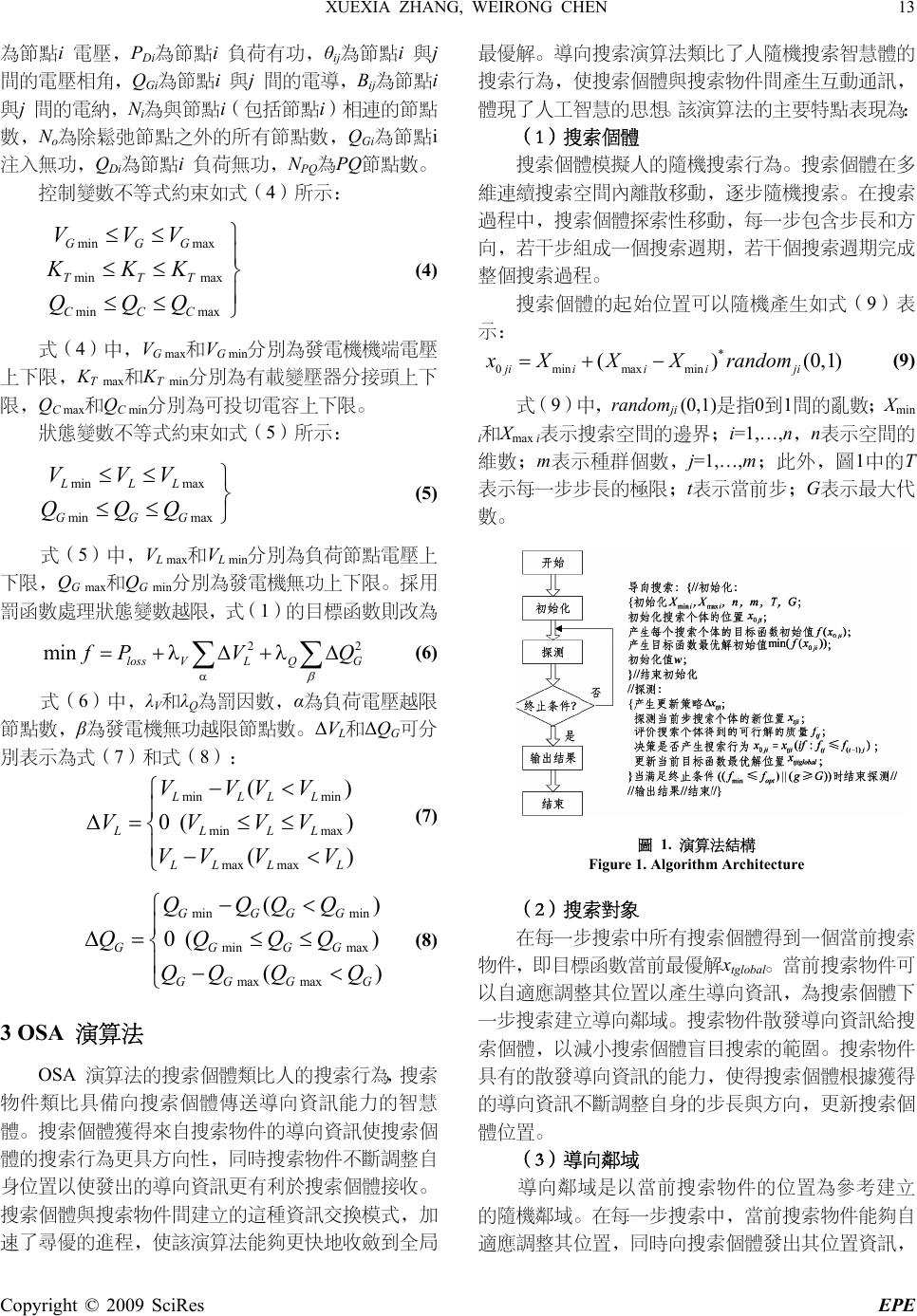 Oriented Search Algorithm for Reactive Power Optimization